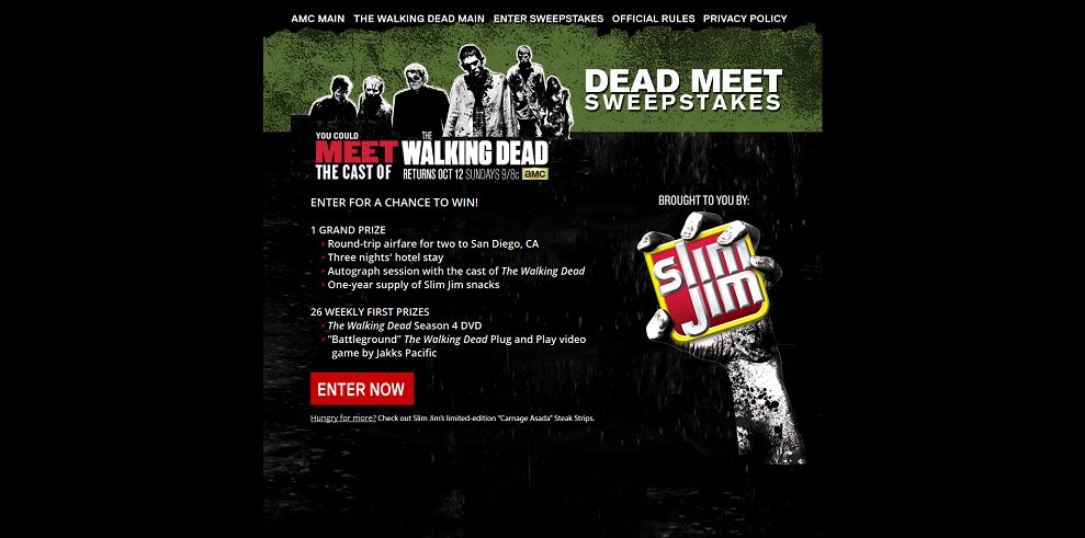 The Walking Dead’s Dead Meet Sweepstakes – AMC.com/DeadMeet : Meet the ...