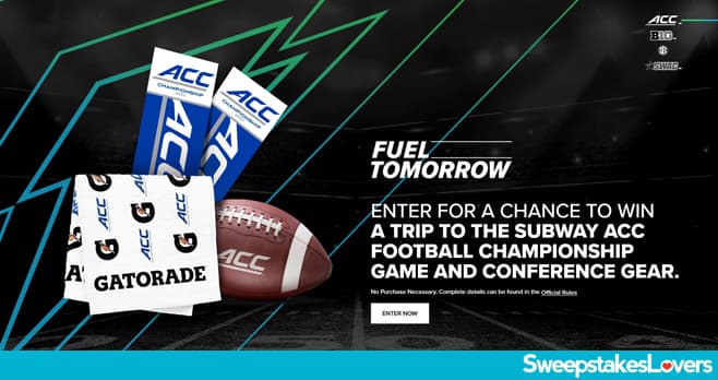 Gatorade Fuel Tomorrow College Football Instant Win Game & Sweepstakes 2022