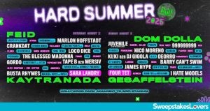 SiriusXM Summer Festival Sweepstakes 2025 (SiriusXM.com/Sweepstakes)